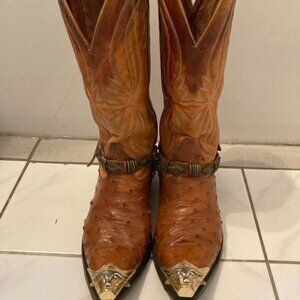 Boulet | Shoes | Boulet Ostrich Western Cowboy Rockabilly Harness Metal ...